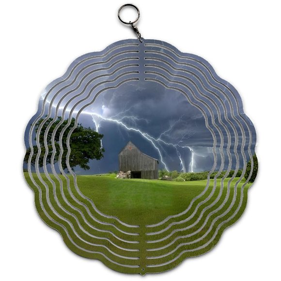 Design | Natural Striking Storm Lightning Design Wind Spinner | Poshmark